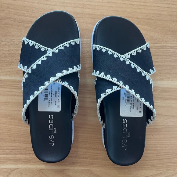 J/SLIDES | Shoes | Jslides Black Platform Slide Sandals | Poshmark